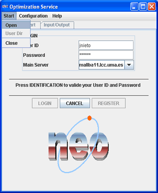 2) After this, press OK and the main screen of the client program will ...